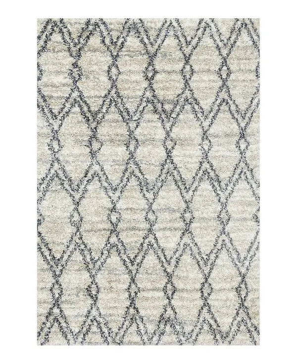 LOLOI Quincy Qc-04 Area Rug 8'10x12 - Graphite/beige