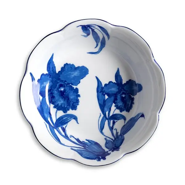 TANIA BULHOES Soup Plate Casa Das Orquideas - Blue