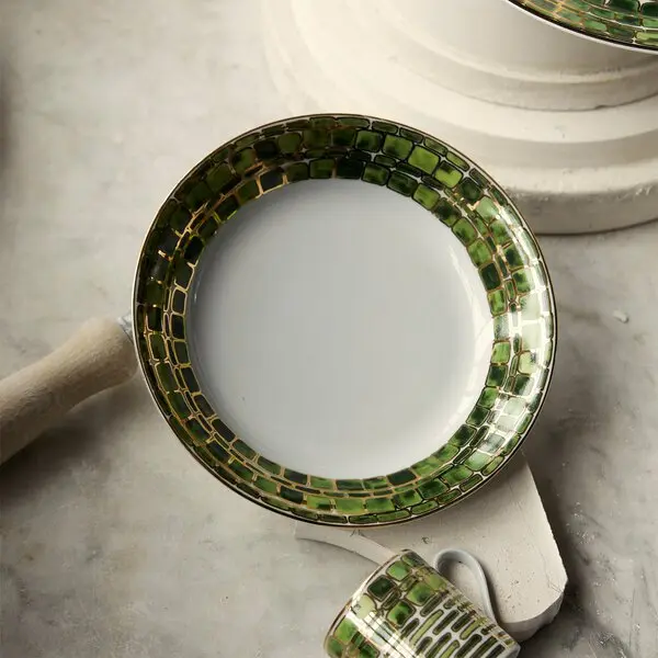 TANIA BULHOES Soup Plate, Jade