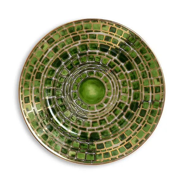 TANIA BULHOES Dessert Plate, Jade