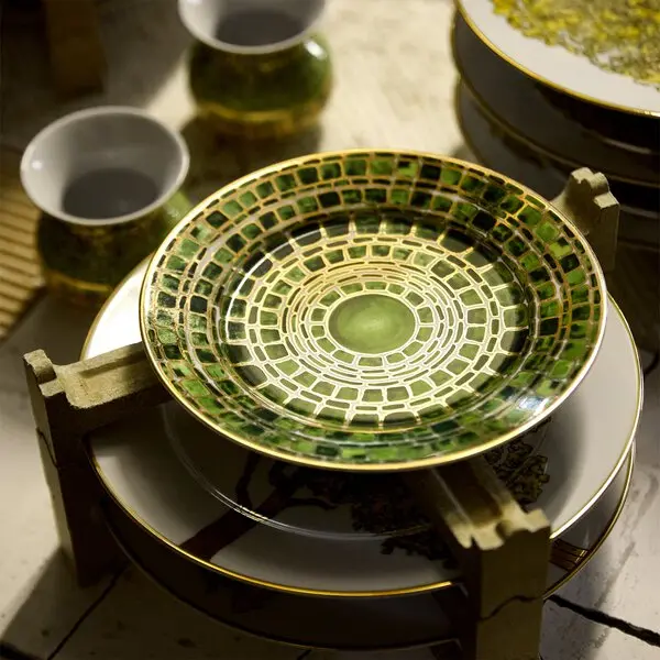 TANIA BULHOES Dessert Plate, Jade