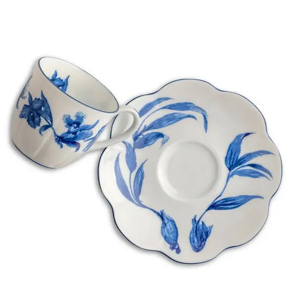 TANIA BULHOES Espresso Cup And Saucer Casa Das Orquideas