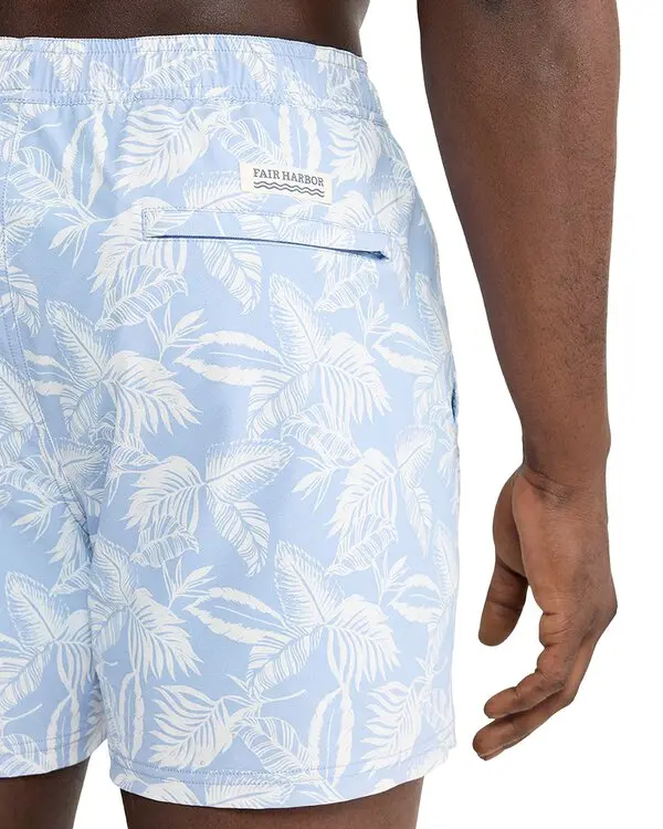 FAIR HARBOR Bungalow Printed Swim Trunks