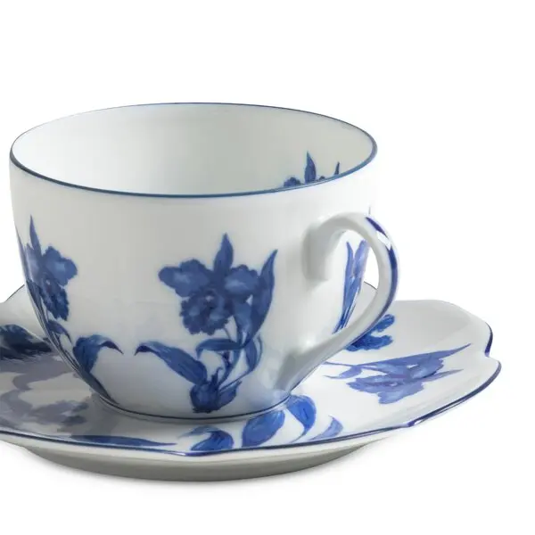 TANIA BULHOES Tea Cup And Saucer Casa Das Orquideas