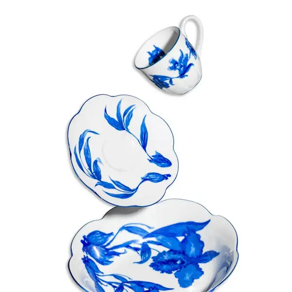 TANIA BULHOES Tea Cup And Saucer Casa Das Orquideas