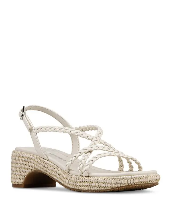 DONALD PLINER Slip On Espadrille High Heel Sandals - Foam