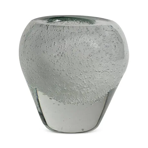 TANIA BULHOES Glass Vase In Stellato - White