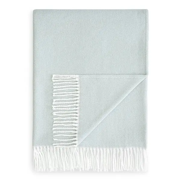 MATOUK Pezzo Fringe Throw Blanket - Opal