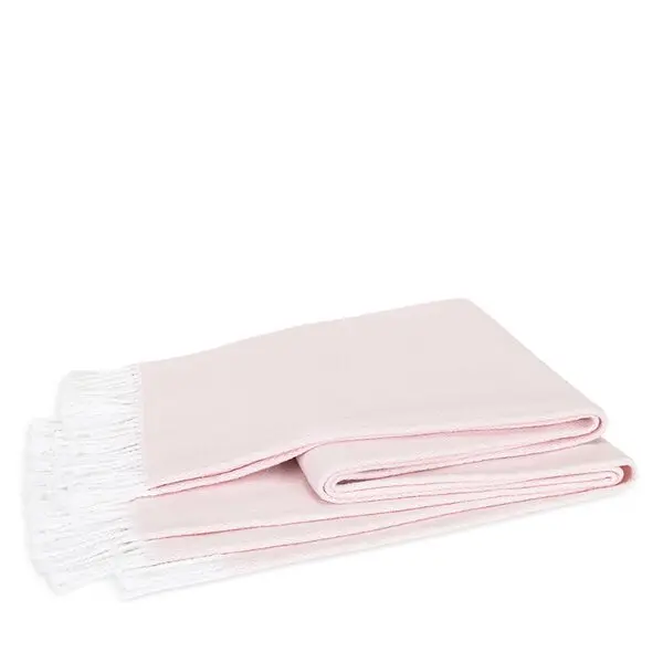 MATOUK Pezzo Fringe Throw Blanket - Pink