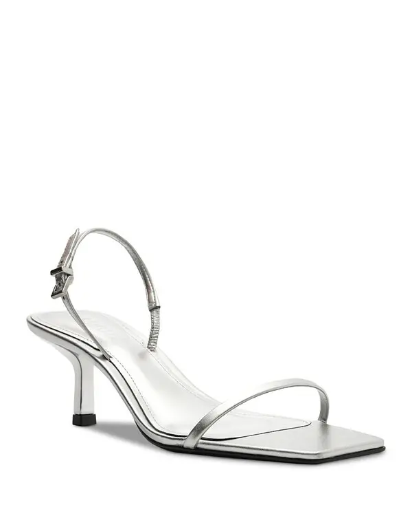 Schutz Judith Slingback Sandals - Silver