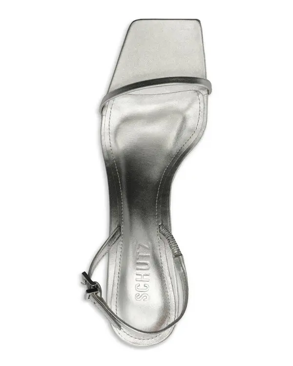 Schutz Judith Slingback Sandals - Silver