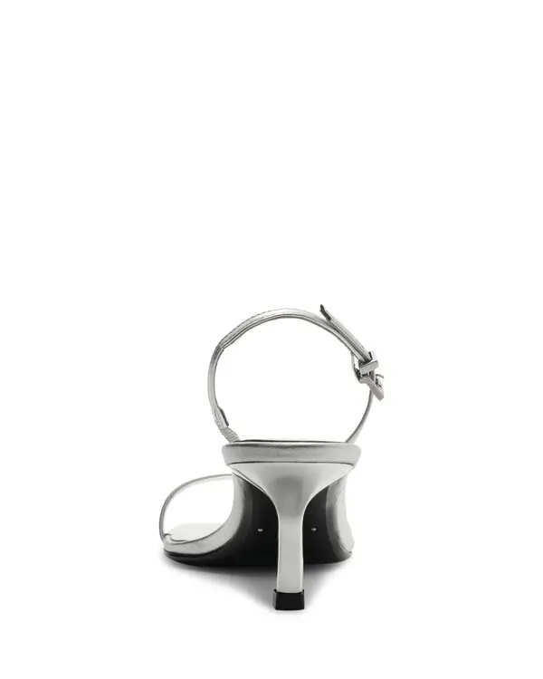 Schutz Judith Slingback Sandals - Silver