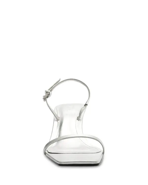 Schutz Judith Slingback Sandals - Silver