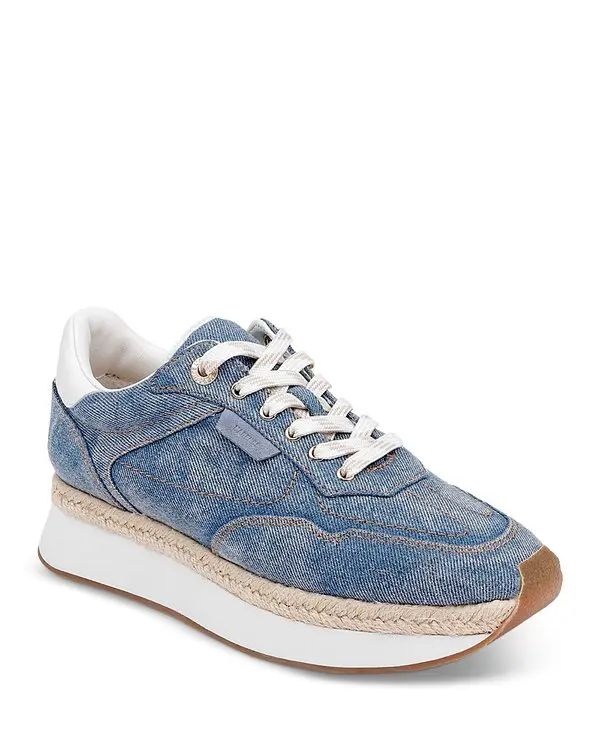 L'Agence Ivone Ii Running Sneakers - Light Denim