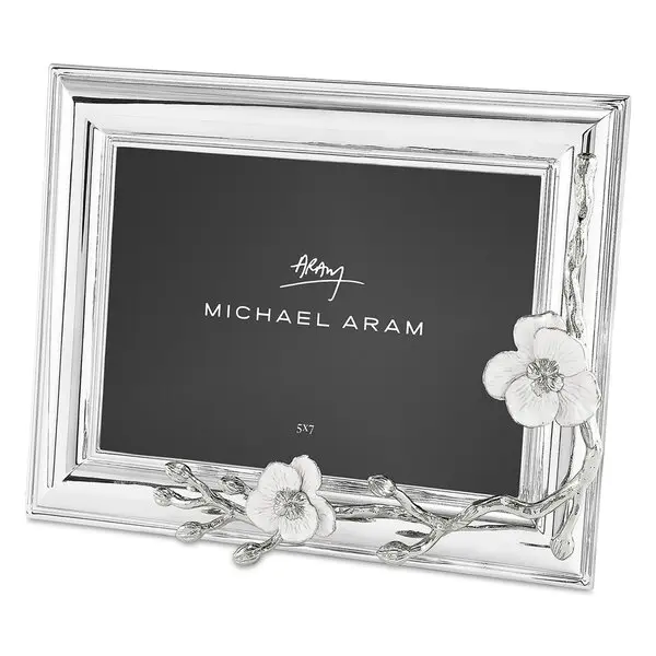 Michael Aram Silver Tone Orchid Frame, 5 X 7