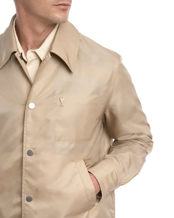 Ami Water Repellent Button Jacket