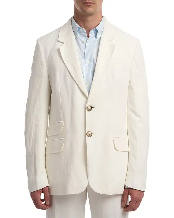 AMI Paris Single Breasted Blazer - Blanc Creme