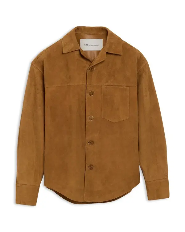 AMI Paris Buttoned Overshirt - Caramel