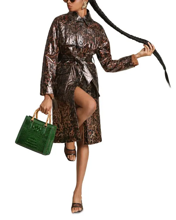 Avec Les Filles Belted Rain Coat