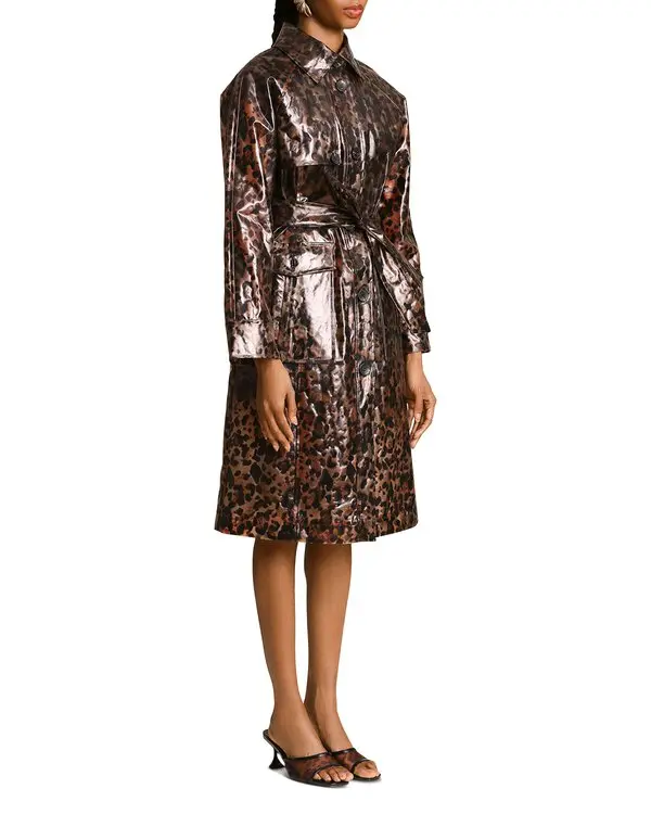 Avec Les Filles Belted Rain Coat