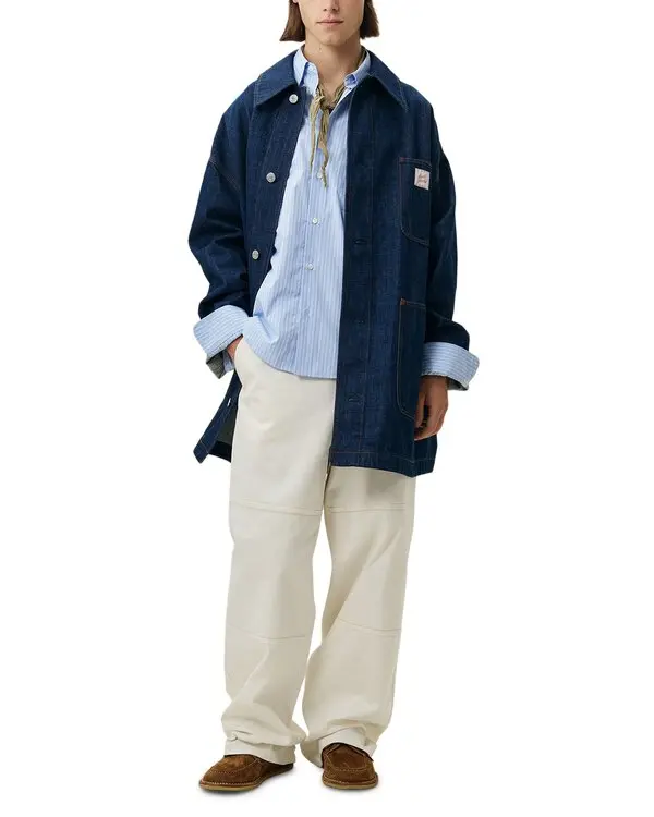Ami Heritage Label Worker Jacket - Indigo