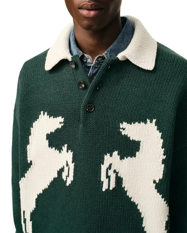 AMI Paris Horse Polo Sweater