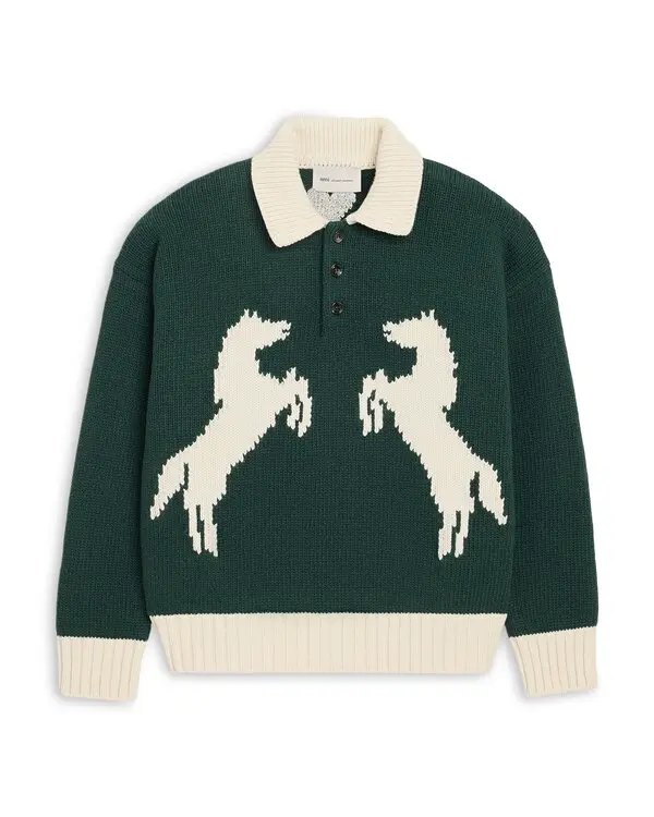 AMI Paris Horse Polo Sweater