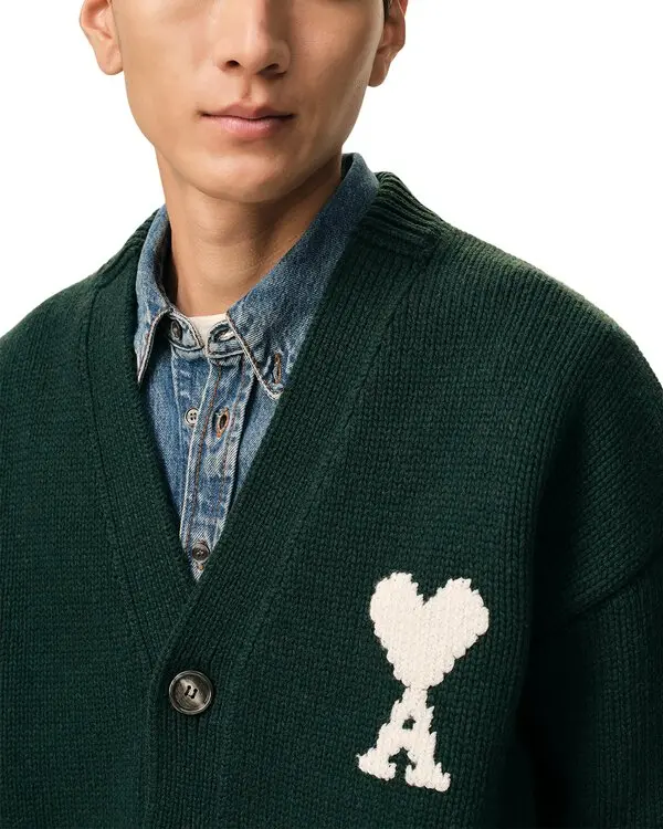 AMI Paris De Coeur Cardigan Sweater