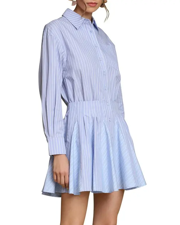 Avec Les Filles Button Front Shirt Dress