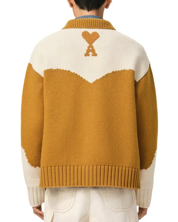 AMI Paris De Coeur Cardigan Sweater