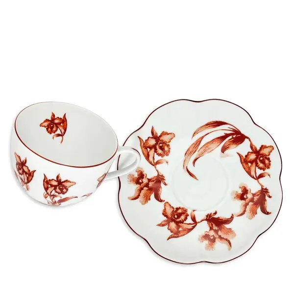 TANIA BULHOES Tea Cup And Saucer Rouge De Fer