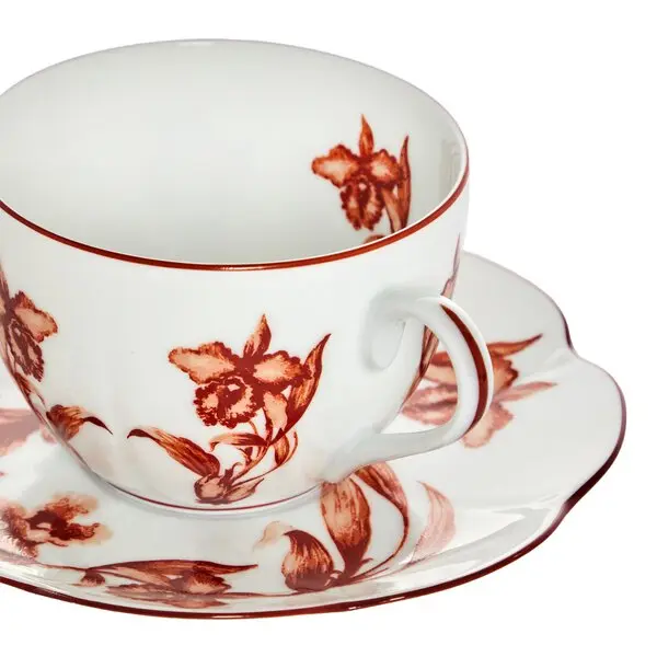 TANIA BULHOES Tea Cup And Saucer Rouge De Fer