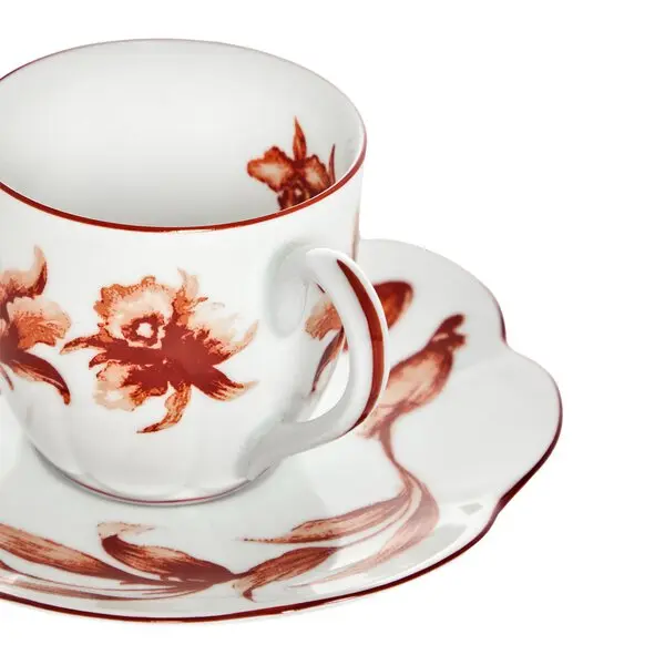 TANIA BULHOES Espresso Cup And Saucer Rouge De Fer