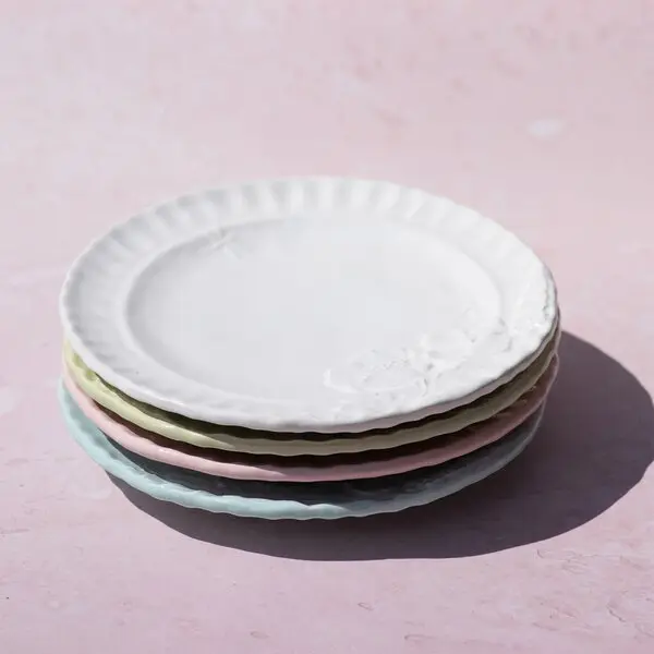 VIETRI Pietra Fiori Salad Plate - Pink