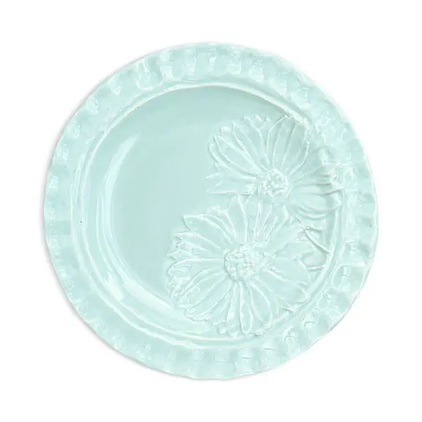 VIETRI Pietra Fiori Canape Plate - Aqua