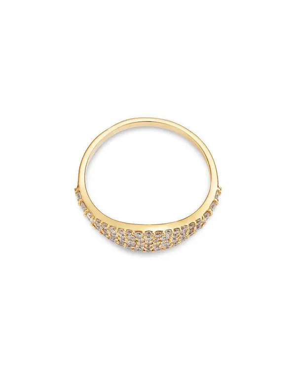 MOON & MEADOW 14k Yellow Lab Grown Diamond Pinky Ring