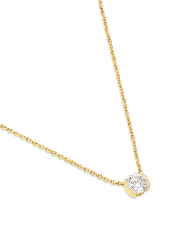 MOON & MEADOW 14k Yellow Lab Grown Diamond Pendant Necklace