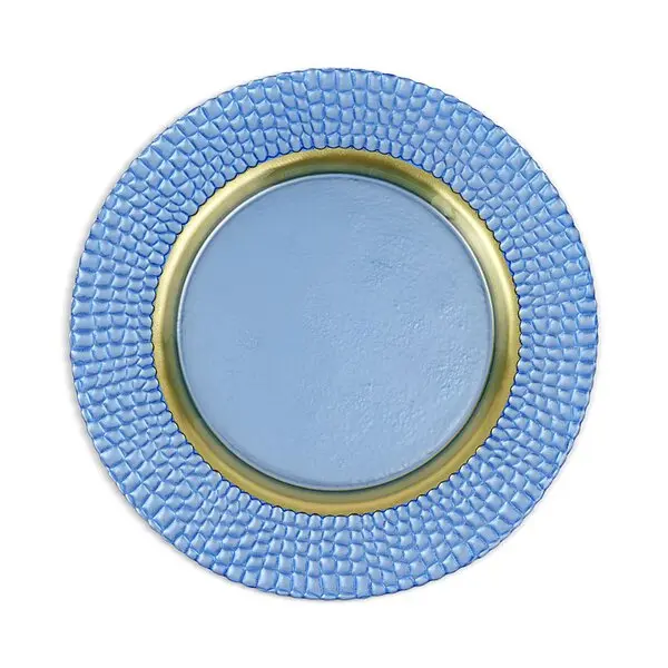 VIETRI Pelli Glass Charger - Blue