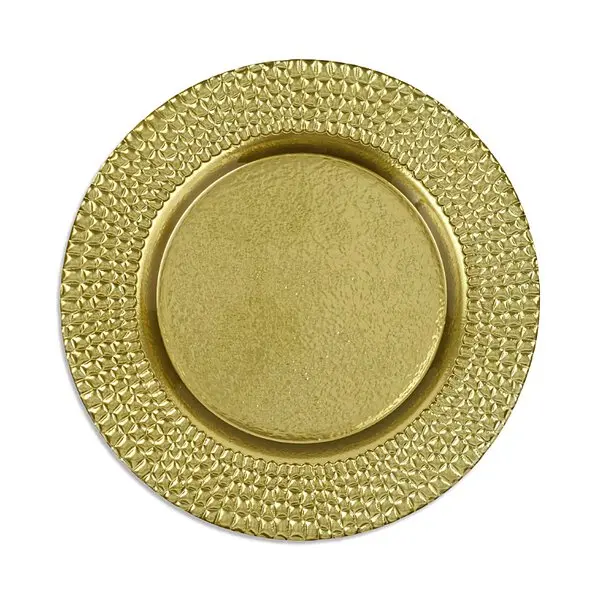 VIETRI Pelli Glass Charger - Gold