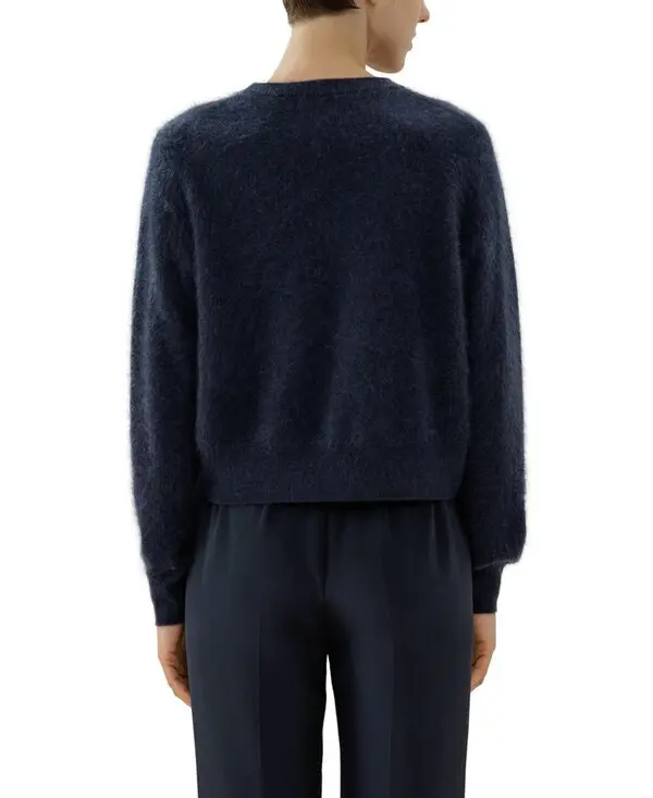 Lilysilk Brushed Cashmere Cardigan - Navy Blue