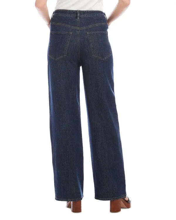 Karen Kane High-rise Wide-leg Jeans