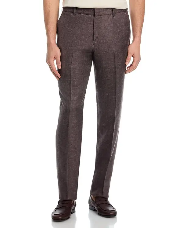 Vince Wool, Silk & Linen Melange Suit Pants - Light Brown
