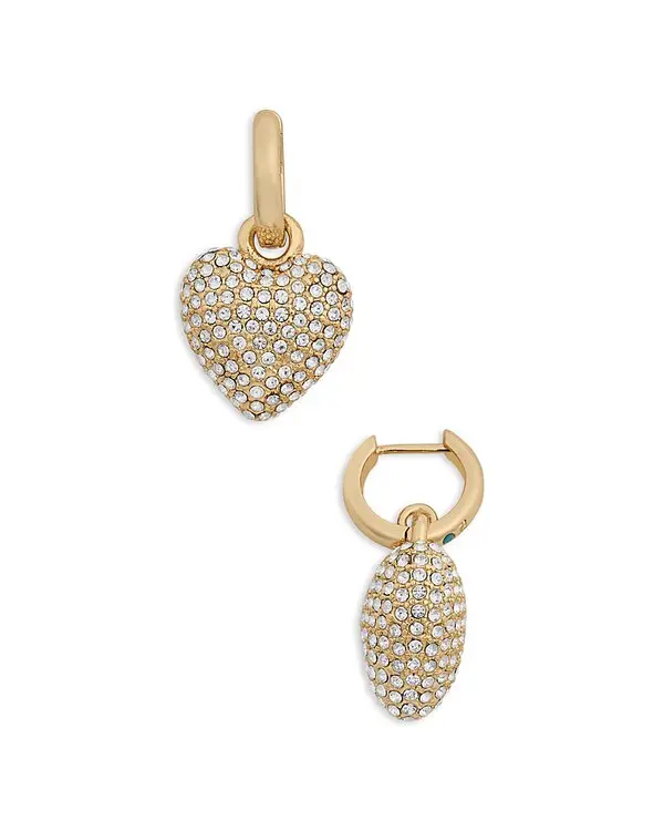 ROXANNE ASSOULIN Puffy Heart Earrings - Pave