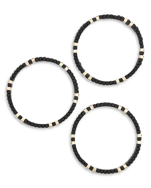ROXANNE ASSOULIN Eclipse Bracelet Stack, Set Of 3 - Midnight