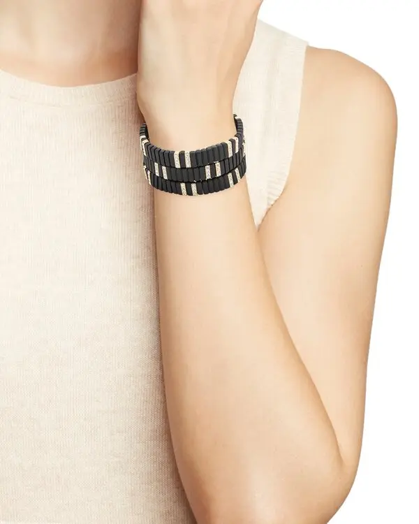 ROXANNE ASSOULIN Eclipse Bracelet Stack, Set Of 3 - Midnight