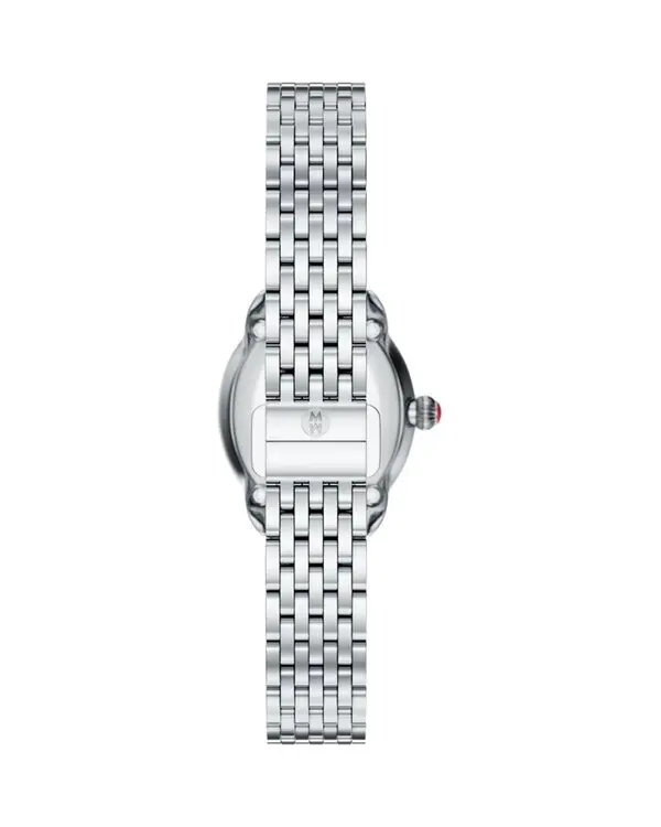 Michele Serein Oval Diamond Stainless Steel Watch - Mop/silver