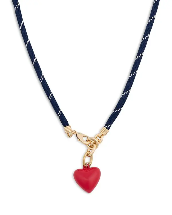 ROXANNE ASSOULIN Long Happy Cord Mini Pendant Necklace - Heart