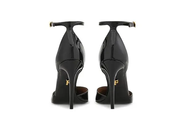 FERRAGAMO Leather Stiletto Pumps - Nero