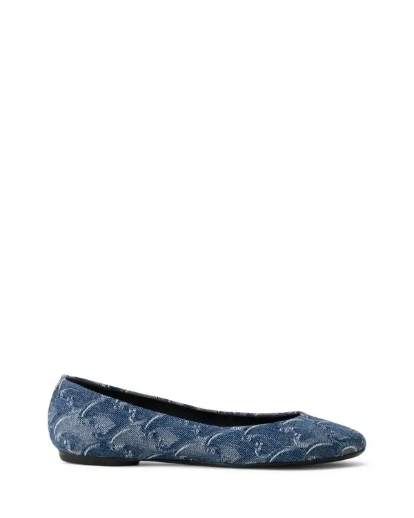 LANVIN Lunar Year Ballerina Flat In Denim - Blue