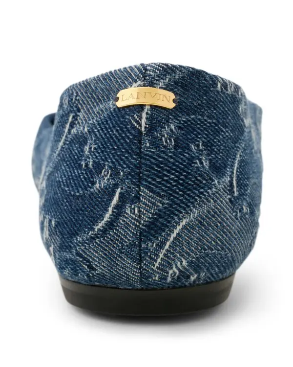 LANVIN Lunar Year Ballerina Flat In Denim - Blue